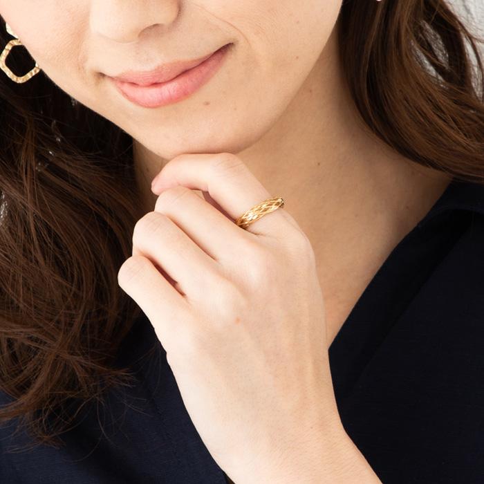 リング アーガイルデザイン 透かしデザイン K18 YG WG ゴールド ホワイトゴールド 18金 指輪 レディース k18 : J-STUDIO - 通販 - Yahoo!ショッピング