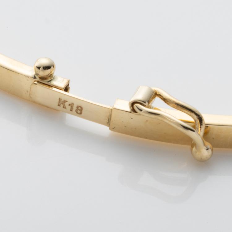 K18 YG シンプル バングル 幅約2mm 18金 地金 ブレスレット 開閉式 ばね式 中空仕様 イエローゴールド 鏡面 : J-STUDIO - 通販 - Yahoo!ショッピング