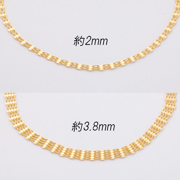 約18cm K18YG チェーン ブレスレット クアットファンタジア 幅約2mm 18金 イエローゴールド デザインチェーン 地金 ゴールド ワイド : J-STUDIO - 通販 ...