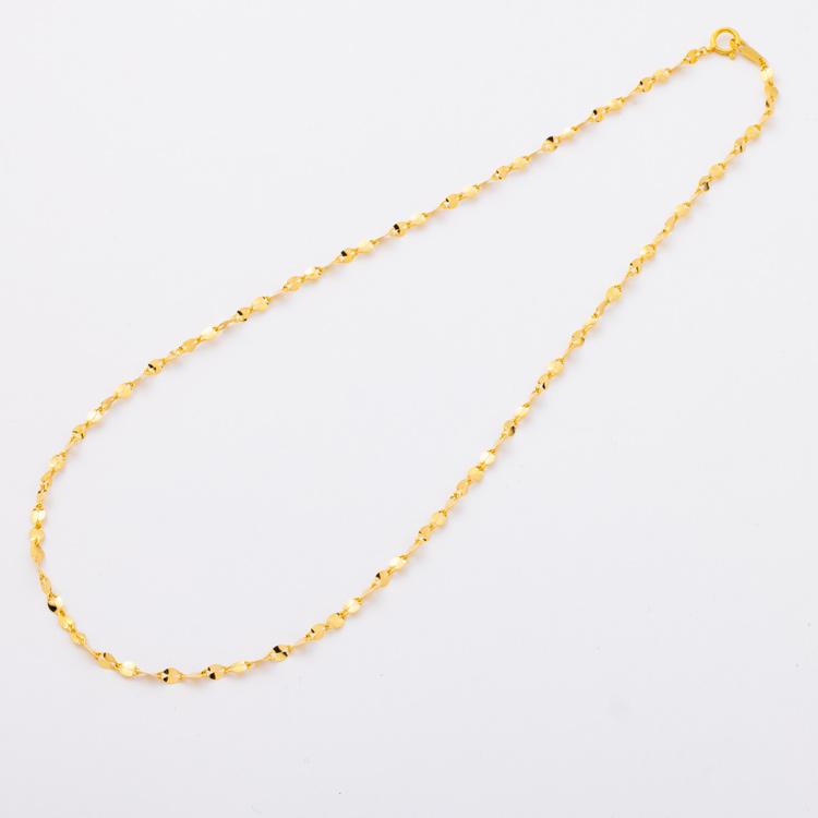 約42cm K24 純金 チェーン ネックレス ファンタジアロール 0.5 幅約2.5mm ゴールド 華やか 地金 24金 : J-STUDIO - 通販 - Yahoo!ショッピング