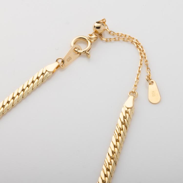 約38＋5cm 中空 ヘリンボーン チェーン ネックレス 幅約2.7mm ムーブ フリーアジャスター付き K18 YG 18金 k18 イエローゴール 060 : J-STUDIO - 通販 ...