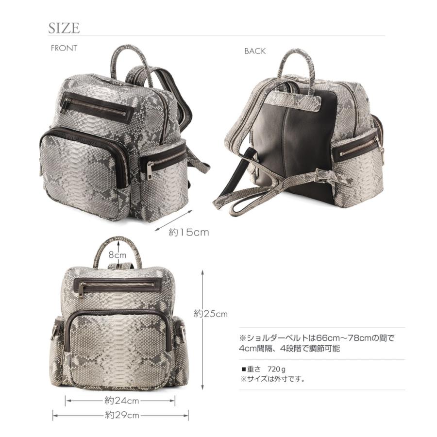 HALEINE（アレンヌ） ブランド ダイヤモンド パイソン リュック サック