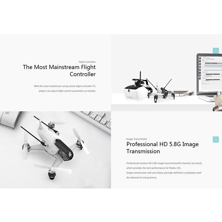 Walkera Rodeo 150 DEVO 7付き レーシング 3D版 RC クアッドコプター RTF 2.4GHz (600TVL カメラ/バッテリー/充電器/Goggle 4 メガネ付き ...