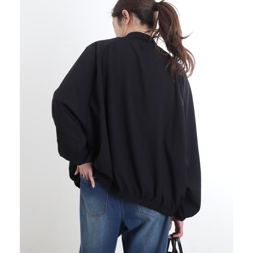 ブルゾン レディース 春 薄手 ノーカラー ジャケット MA-1 カジュアル 羽織り :01-670007591rn:ジャッコランタン ...