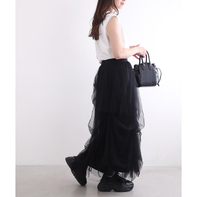 閉店セール チュールスカート ロング 黒 夏 演奏会 40代 閉店セール チュールスカート ロング 黒 夏 演奏会 40代