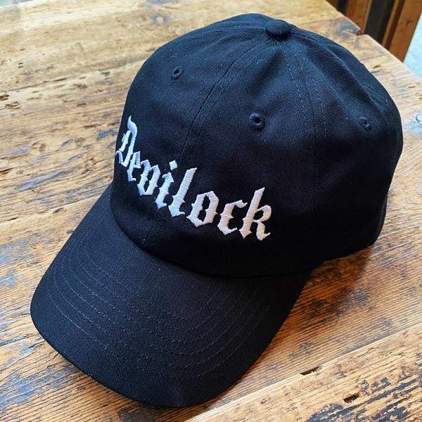 DEVILOCK (10%OFF) デビロック「OLD ENGLISH CAP」ローキャップ ストラップバック 帽子 黒 ブラック ロゴ 刺繍 ベースボール メンズ レディース ギフト ...
