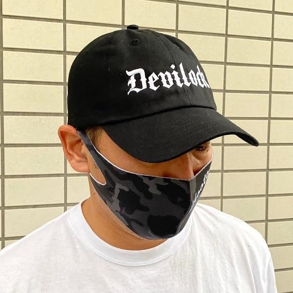 DEVILOCK (10%OFF) デビロック「OLD ENGLISH CAP」ローキャップ ストラップバック 帽子 黒 ブラック ロゴ 刺繍 ベースボール メンズ レディース ギフト ...