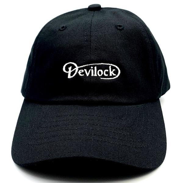 DEVILOCK デビロック「FRONT & BACK DAIMLER LOGO CAP」ローキャップ ストラップバック 帽子 黒ブラック ロゴ刺繍 ベースボール メンズレディース Rogia ...