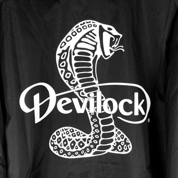 DEVILOCK デビロック「DAIMLER & COBRA COACH JACKET」コーチジャケット ジャンパー ウインドブレーカー バックプリント 蛇ヘビ コブラ スネーク 黒ブラック ...