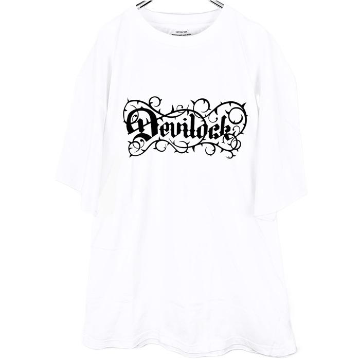 DEVILOCK デビロック「Rogia限定 THORN TEE」半袖Tシャツ ビッグT オーバーサイズ 黒白 ブラックホワイト ロゴ スカル メンズレディース Rogia : Jack9 ...