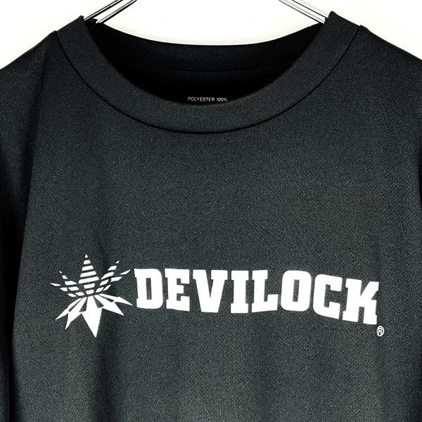DEVILOCK デビロック「VECTOR DRY TEE」半袖ドライTシャツ 速乾 涼しい オーバーサイズ ビッグ BIG スポーツウェア 黒 ブラック メンズレディース Rogia ...