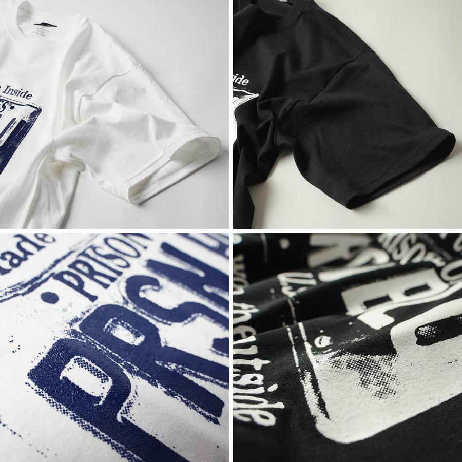 PRISON BLUES プリズンブルース 半袖 USA プレートロゴ TシャツプリントTシャツ PLATE LOGO T-SHIRTS ...