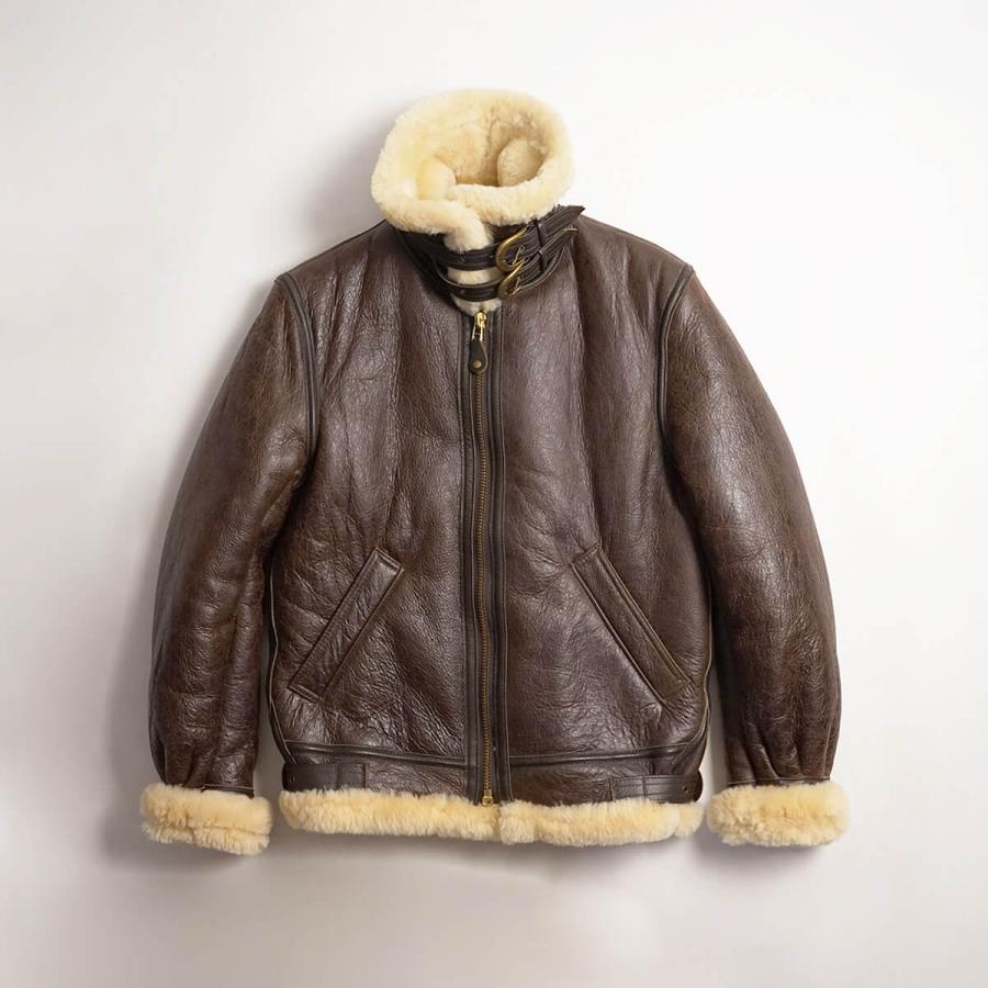 ショット SCHOTT 257S B-3 シープスキン ボマージャケットアメリカ製 米国製 防寒 B3 ムートン ボンバー ジャケット ...