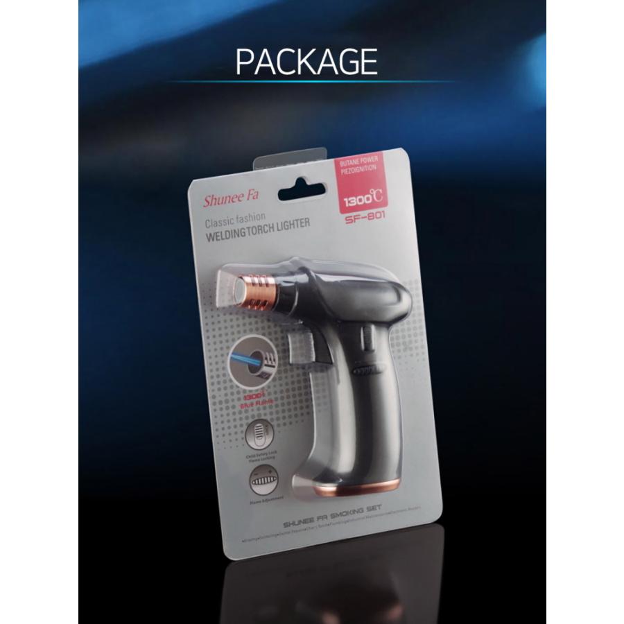 トーチ ライター バーナー ターボ 充填式 火力調節 コンパクト キャンプ アウトドア 火起こし SF801 : ジャロショップ - 通販 ...