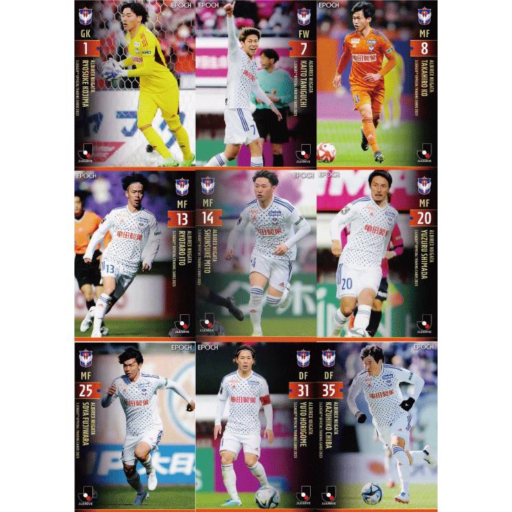 【アルビレックス新潟】2023 Jリーグオフィシャルカード [レギュラー/チームコンプリートセット] 全9種 : スポーツカード ジャンバラヤ - 通販 - Yahoo!ショッピング