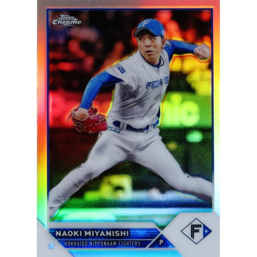163 【宮西尚生/北海道日本ハムファイターズ】2023 Topps Chrome NPBベースボールカード [レギュラー/REFRACTORパラレル] : スポーツカード ジャンバラヤ ...