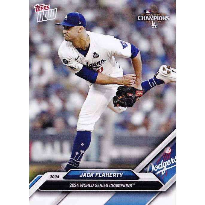 [NEW]WS-4【Jack Flaherty/ドジャース】2024 MLB TOPPS NOW World Series Champions ...