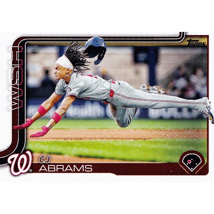 122 【CJ Abrams/Washington Nationals】2025 Topps Baseball Series 1 MLB ...