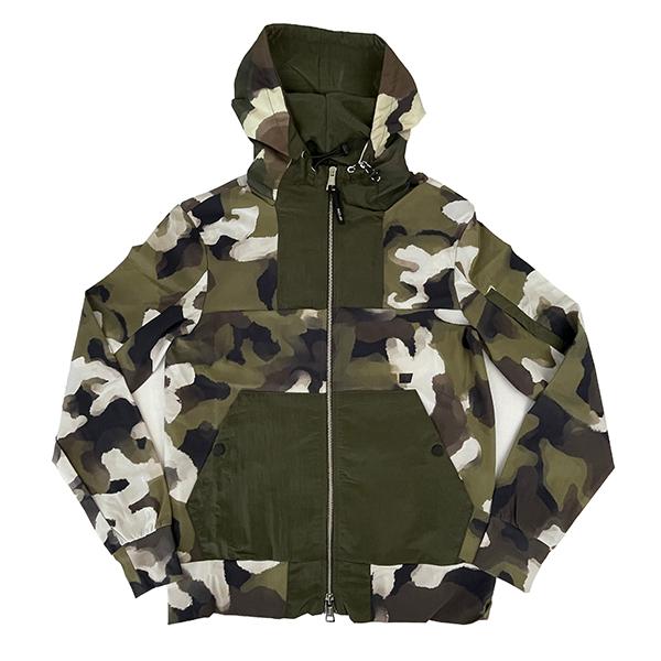 P.M.D.S. ピーエムディーエス 迷彩柄ウインドブレーカー S24SW703FZ NAXOS FULL ZIP ナイロンパーカー フーディー カモ柄 イタリア製 LEON掲載商品 並行輸入 ...