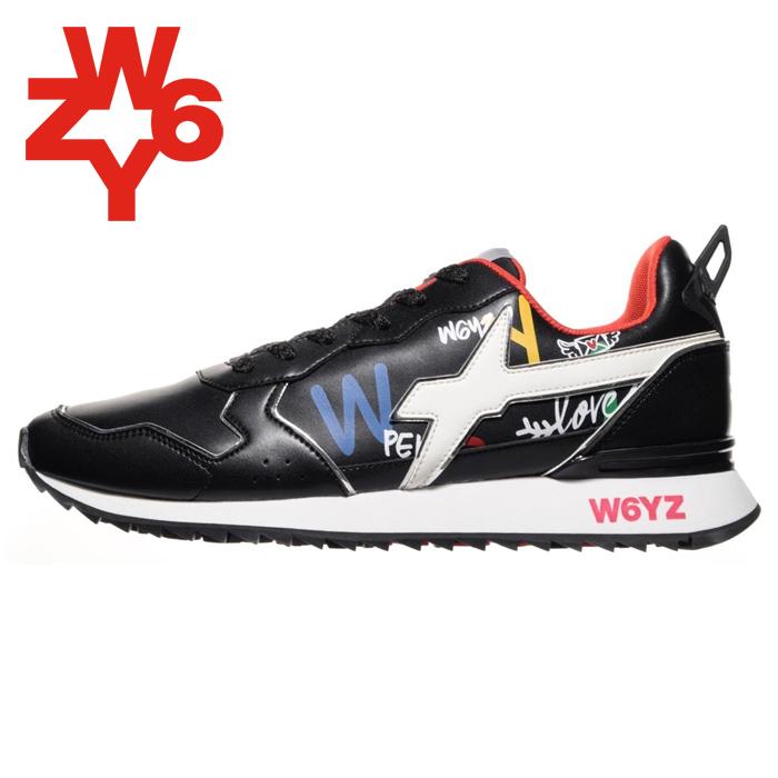 ウィズ W6YZ スニーカー メンズ JM241-1A70 BLK 41-44 JET-1A70 日本限定モデル LOVE＆PEACE 厚底 WIZZ : fs-jm241-1a70 ...