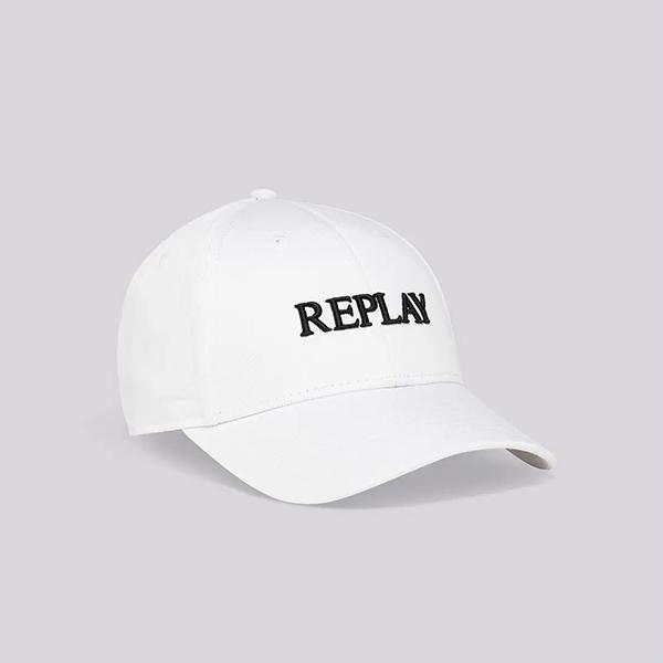 REPLAY リプレイ ベースボールキャップ ユニセックス AX4161.002.A0113 WHT BLK F ホワイト ブラック CAP ...