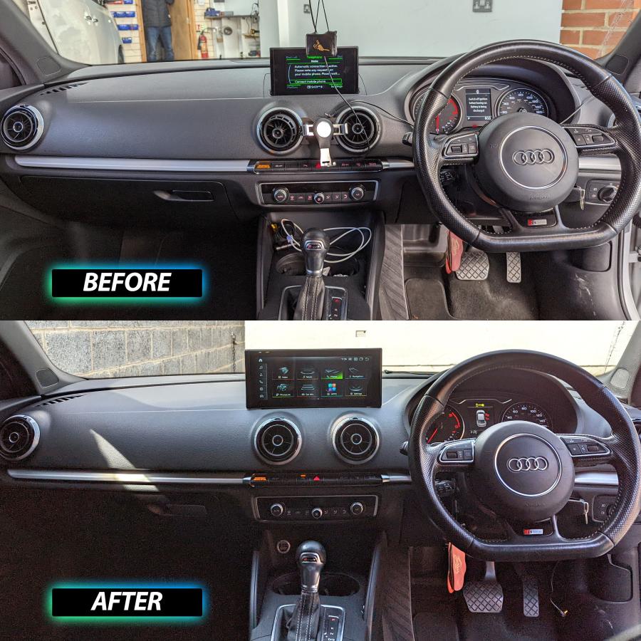 AUDI A3 S3 RS3 8V GPSナビ 10.25インチ ハイグレード版 8/128GB Snapdragon662 Androidメディアナビ Apple Carplay対応 ...