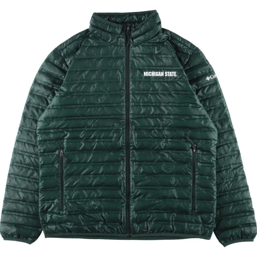 Columbia（コロンビア） 古着 Columbia MICHIGAN STATE ミシガン州立大学 カレッジ ダウンジャケット メンズL ...