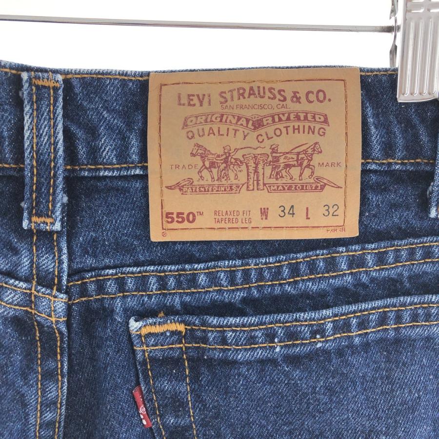 Levi's 古着 90年代 リーバイス 550 RELAXED FIT TAPERED LEG テーパードデニムパンツ USA製 メンズw33 ヴィンテージ /eaa381119 : 古着屋 ...