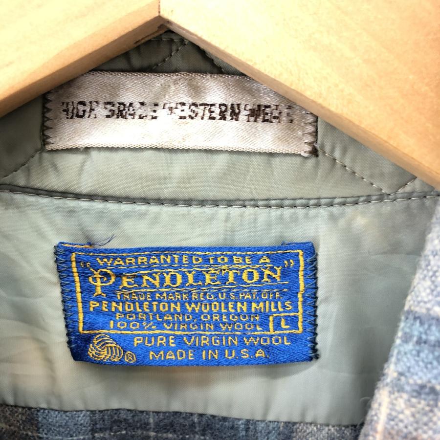 古着 70年代 ペンドルトン PENDLETON チェック柄 ウールウエスタンシャツ USA製 メンズL ヴィンテージ /eaa385311 【SS2406】 : eaa385311 : 古着 ...