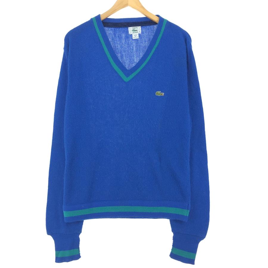 LACOSTE 古着 80~90年代 ラコステ IZOD Vネック アクリルニットセーター USA製 メンズM ヴィンテージ /eaa389329 ss2503_30 : 古着屋JAM ...