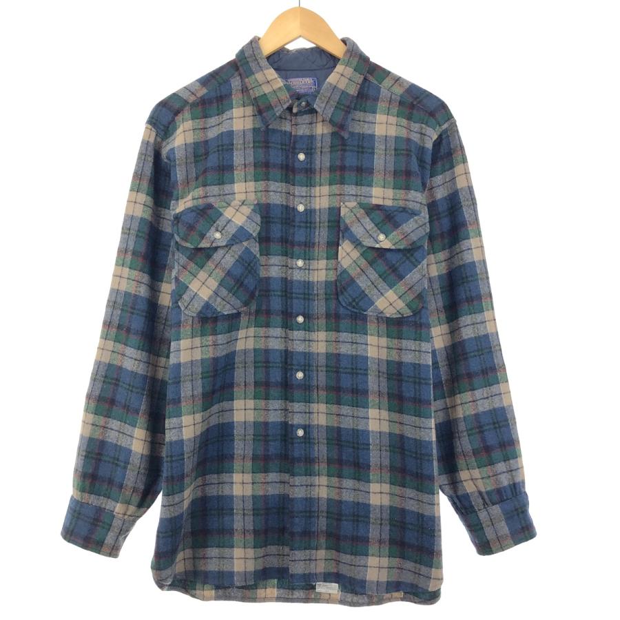 PENDLETON（ペンドルトン） 古着 70年代 チェック柄 ウールシャツ USA製 メンズL ヴィンテージ /eaa398530 【SS2406】 : 古着屋JAM - 通販 ...