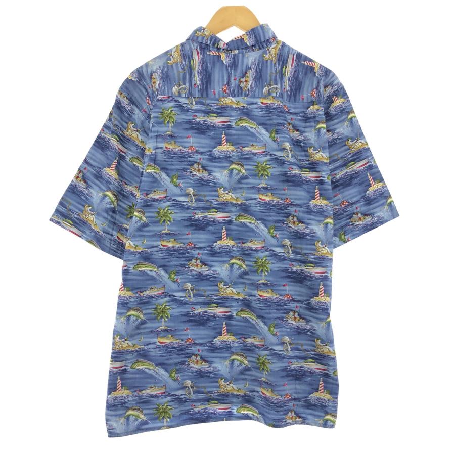 reyn spooner 古着 80年代 レインスプーナー ダイヤモンドヘッドタグ 総柄 ハワイアンアロハシャツ ハワイ製 メンズL ヴィンテージ /eaa446768 【SS2409_10 ...