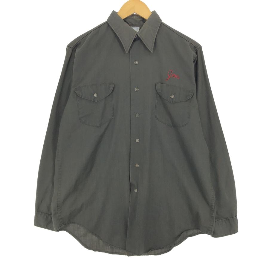 OSHKOSH 古着 60~70年代 オシュコシュ Osh kosh チェーン刺? 長袖 ワークシャツ メンズM相当 ヴィンテージ /eaa469545 : 古着屋JAM - 通販 ...
