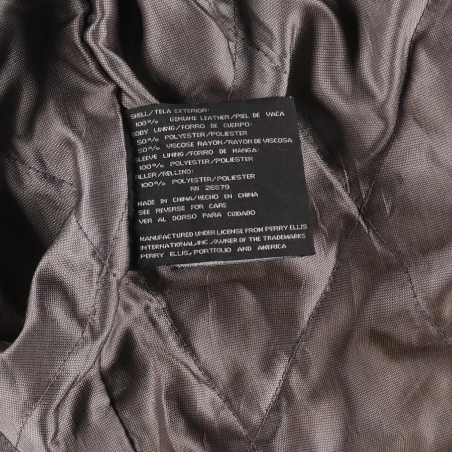 古着 ペリーエリス PERRY ELLIS PORTFOLIO レザーブルゾンタイプ 古着 ペリーエリス PERRY ELLIS PORTFOLIO レザーブルゾンタイプ