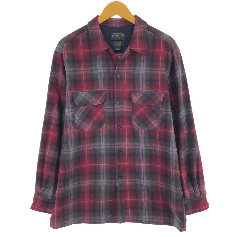 PENDLETON（ペンドルトン） 古着 ボードシャツ チェック柄 オープンカラー ウールボックスシャツ メンズM相当 /eaa488402 : 古着屋JAM - 通販 - Yahoo!ショッピング