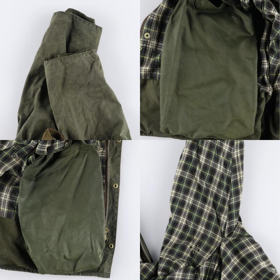 古着 90年代 バブアー Barbour BORDER ボーダー 旧3ワラント ワックス