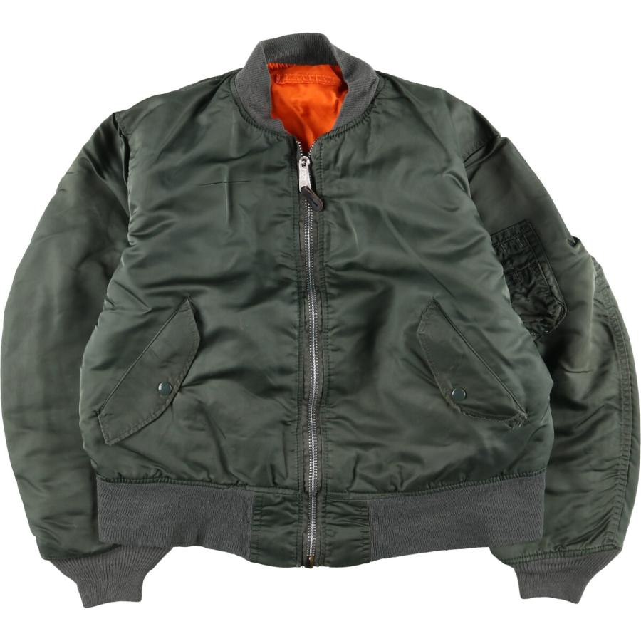 古着 民間品 80~90年代 アルファ ALPHA MA-1タイプ 中綿入り ミリタリー フライトジャケット USA製 MEDIUM メンズM相当 /eaa508815 : 古着屋JAM ...
