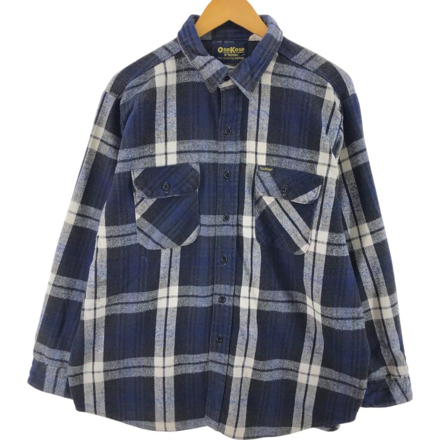 古着 80~90年代 オシュコシュ Osh kosh 長袖 フランネルチェックシャツ USA製 メンズXXL相当 ヴィンテージ /eaa510128 : eaa510128 : 古着屋JAM ...