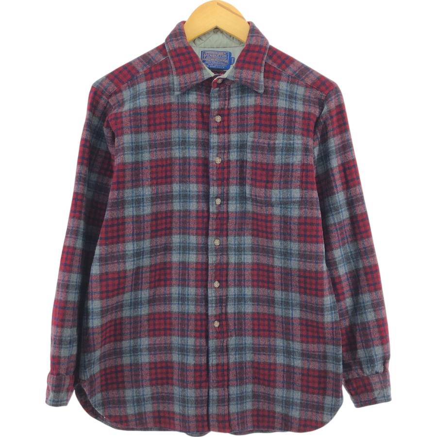 PENDLETON 古着 70年代 ペンドルトン チェック柄 ウールシャツ USA製 メンズL相当 ヴィンテージ /eaa522309 : 古着屋JAM - 通販 - Yahoo!ショッピング