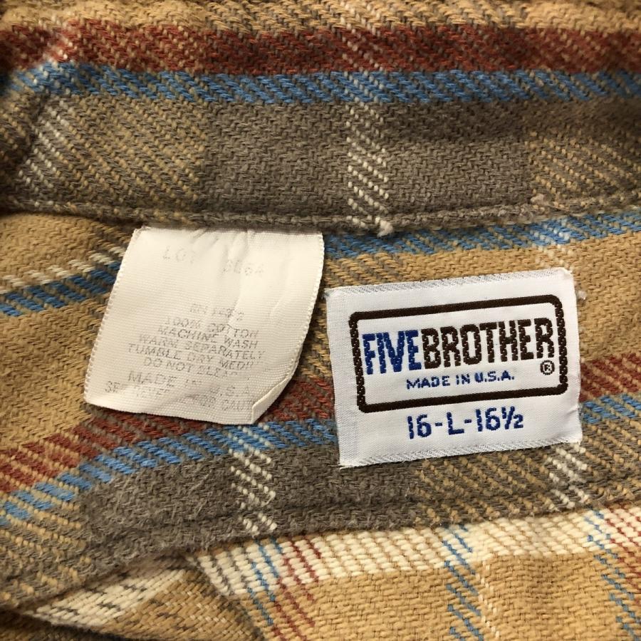 古着 ファイブブラザー FIVEBROTHER 長袖 フランネルチェックシャツ USA製 メンズL相当 /eaa522531 : 古着屋JAM - 通販 - Yahoo!ショッピング