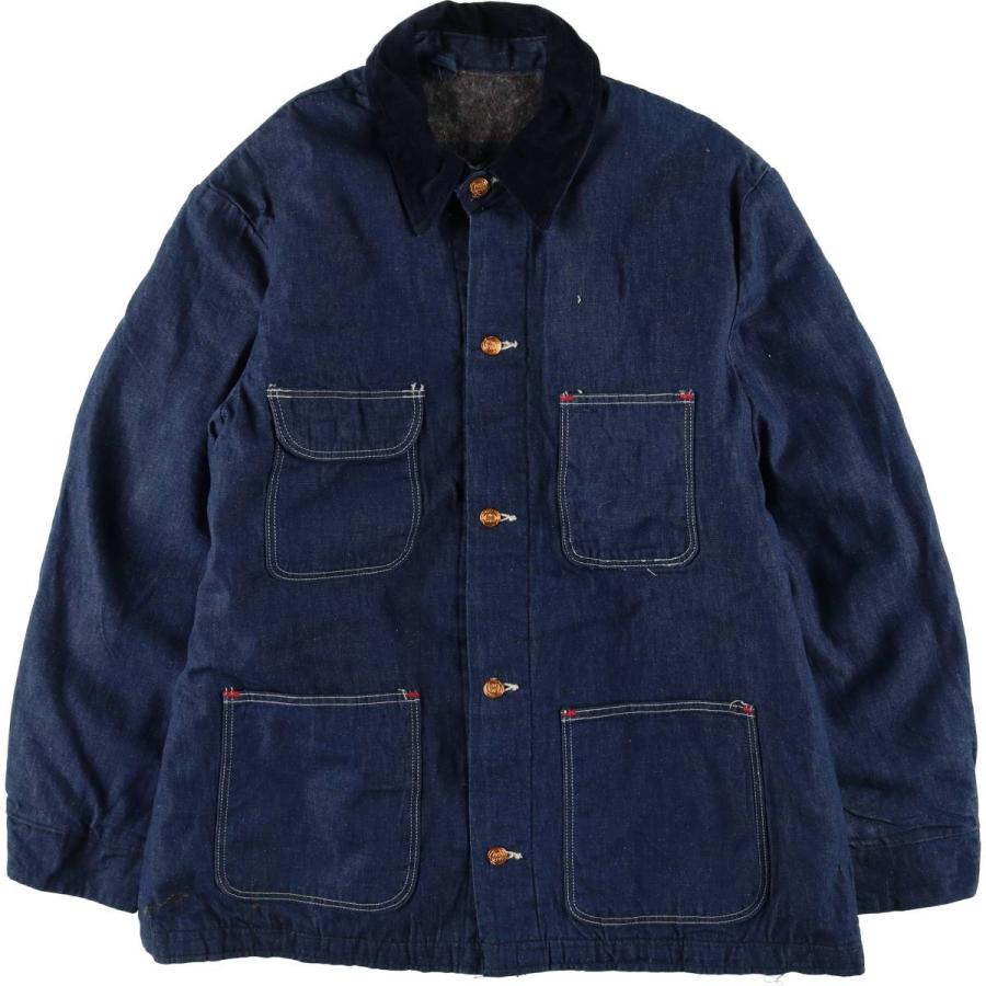 Wrangler 古着 70年代 ラングラー CASEY JONES バットダイ デニムカバーオール メンズXL相当 ヴィンテージ /eaa533988 : 古着屋JAM - 通販 ...