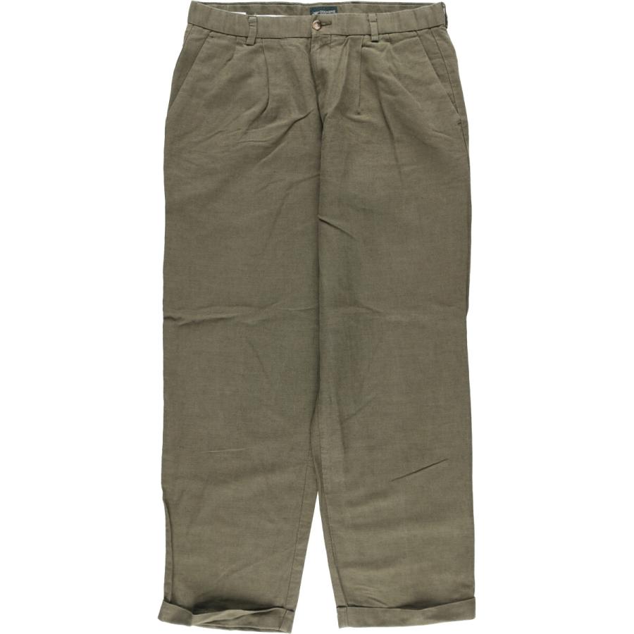 古着 ドッカーズ DOCKERS PREMIUM ツータック リネンパンツ スラックス メンズw35相当 /eaa537886 : 古着屋 ...