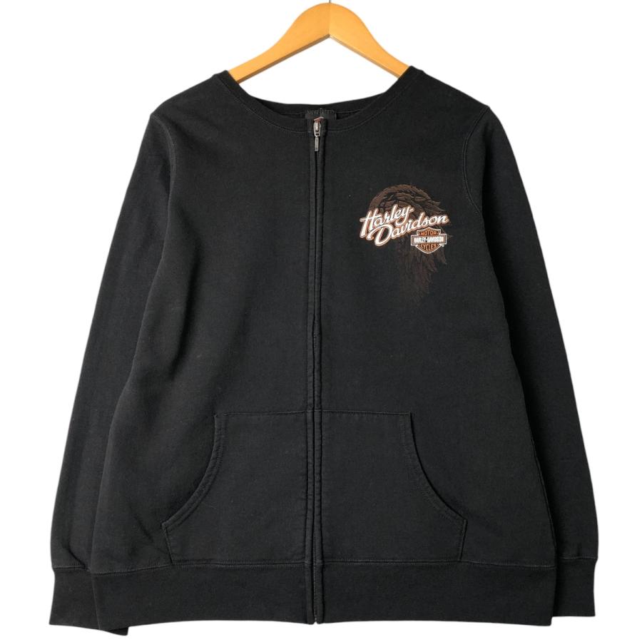 古着 ハーレーダビッドソン Harley-Davidson フルジップスウェット