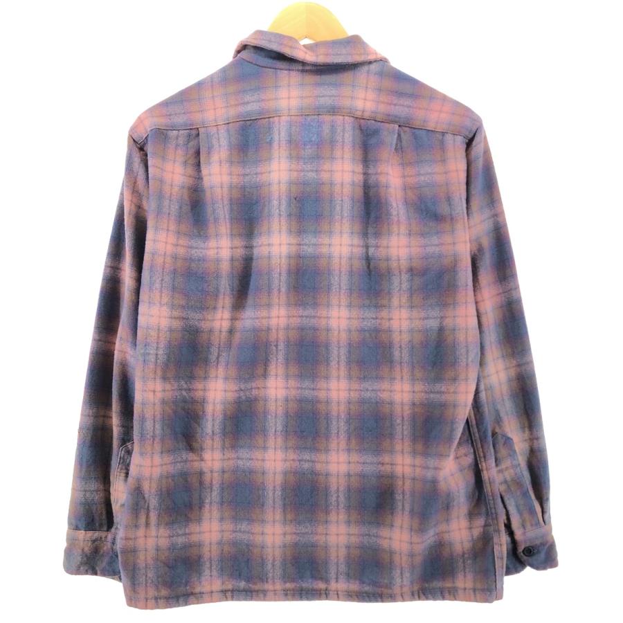 PENDLETON 古着 訳あり特価 70年代 ペンドルトン ボードシャツ オンブレチェック オープンカラー ウールボックスシャツ USA製 メンズM相当 /evb007440 : 古着屋 ...