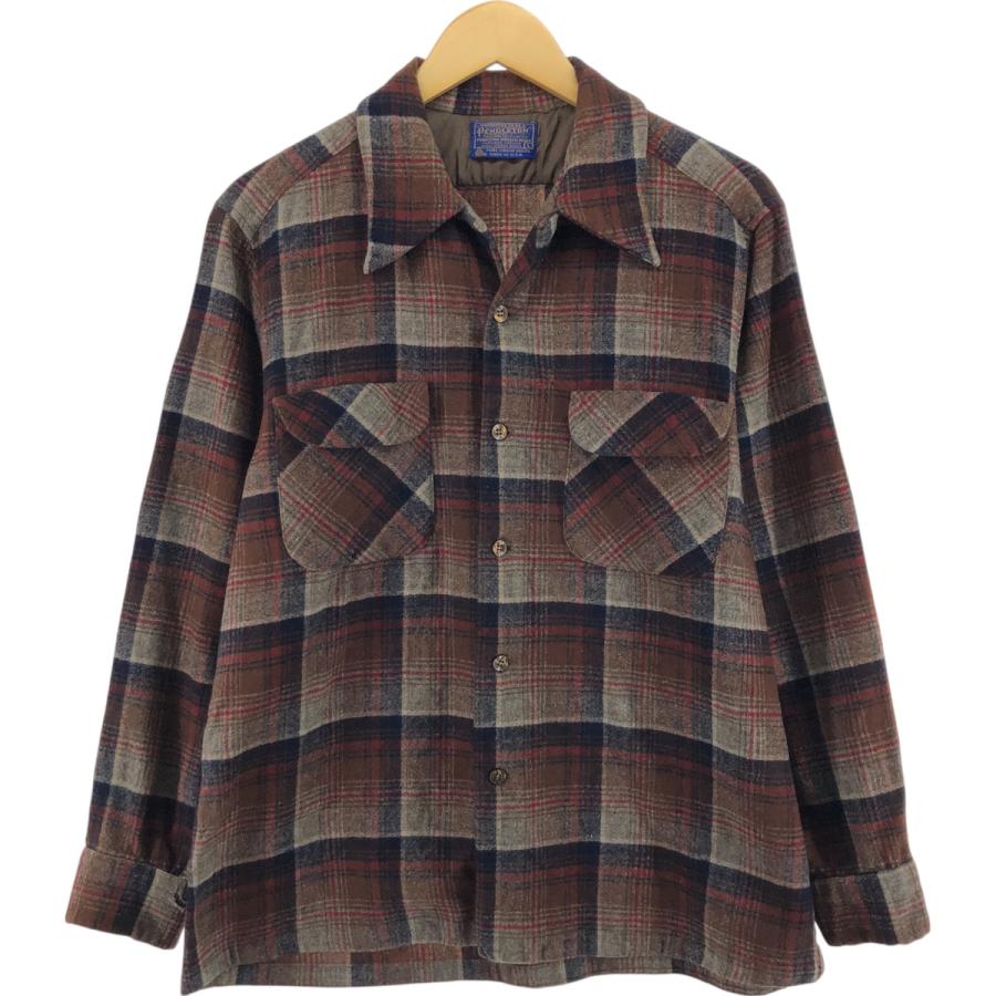 PENDLETON 古着 70年代 ペンドルトン ボードシャツ チェック柄 ウールボックスシャツ USA製 メンズL相当 ヴィンテージ /evb009847 : 古着屋JAM - 通販 ...