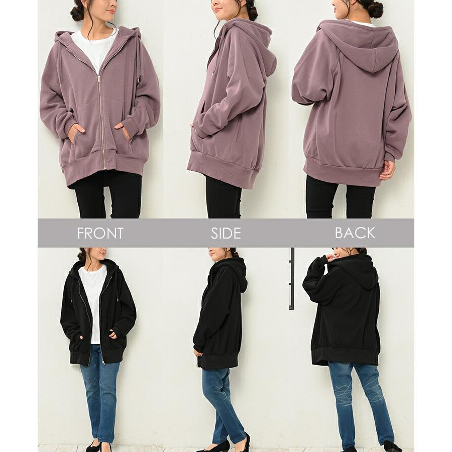 JANJAM ZIPパーカー 大きいサイズ レディース 長袖 裏起毛 ジップアップ フーディー トップス M LL 3L 4L 5L : 大きいサイズレディースJANJAM - 通販 ...