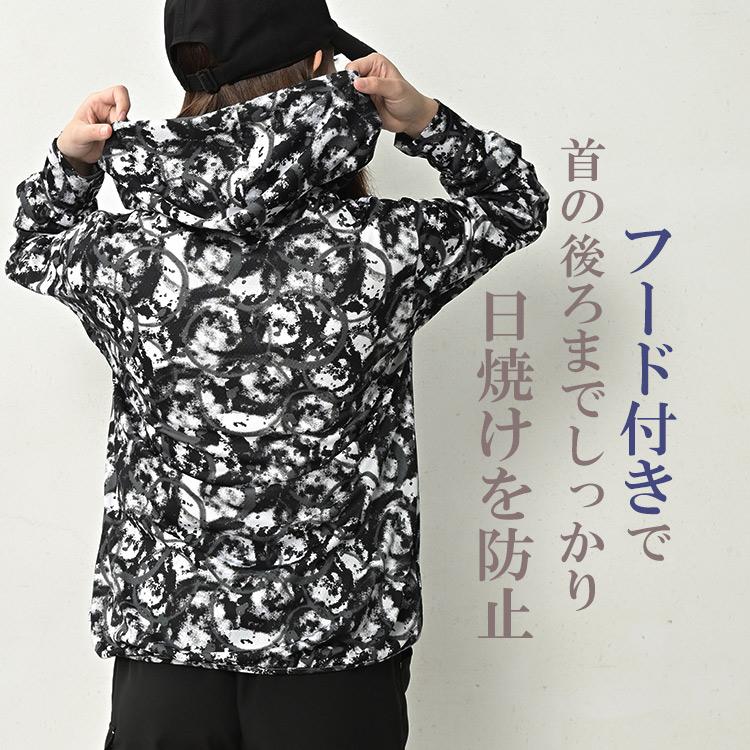 HEAD ZIPパーカー 大きいサイズ レディース メール便送料350円 長袖 もやドット柄 UVカット 耐塩素 スポーツウェア アウター M LL 3L 4L 5L : 大きいサイズ ...