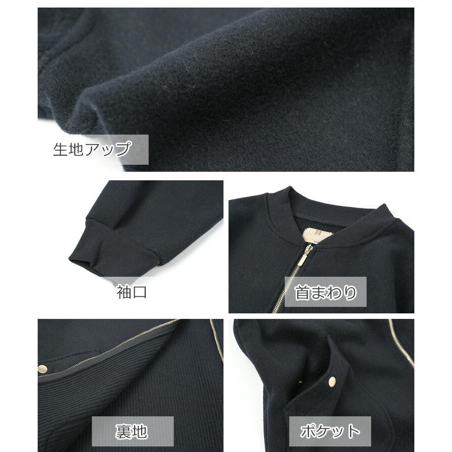 JANJAM ミドルコート 大きいサイズ レディース MA-1 長袖 ジップアップ キテ楽コート アウター LL 3L 4L 5L : 大きい ...