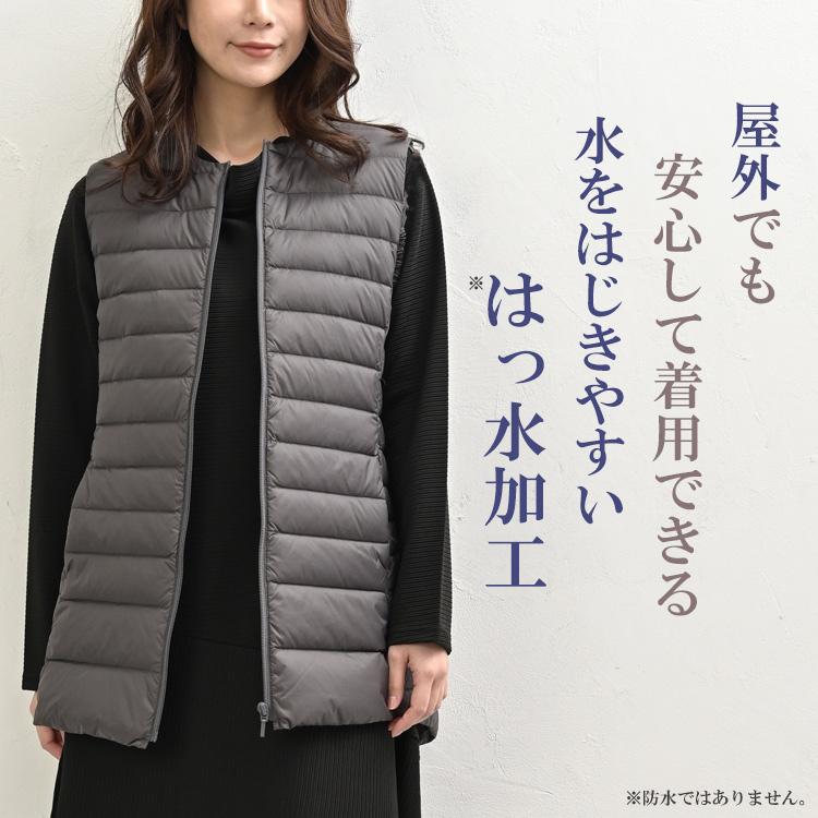 JANJAM ダウンベスト 大きいサイズ レディース はっ水加工 ノースリーブ ZIP 収納ポーチ付き アウター M LL 3L 4L 5L : 大きいサイズレディースJANJAM - 通販 ...