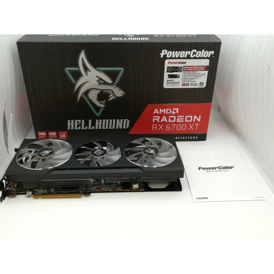 【中古】POWERCOLOR Hellhound AMD Radeon RX 6700 XT 12GB GDDR6（AXRX 6700XT ...